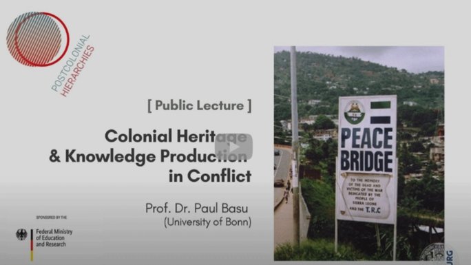 VIDEO: Prof. Dr. Paul Basu "Colonial Heritage and Knowledge Production ...
